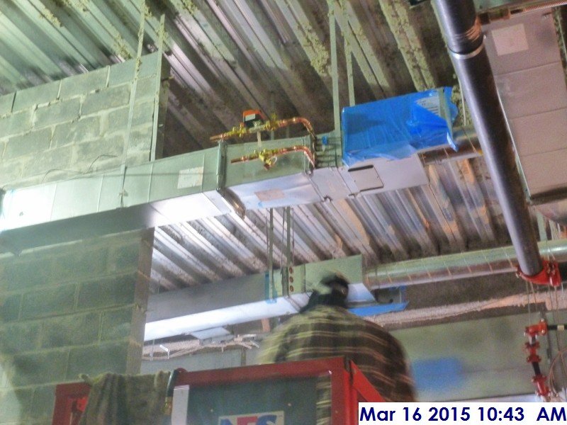 Installing control valves at the 1st floor VAV Boxes Facing South
